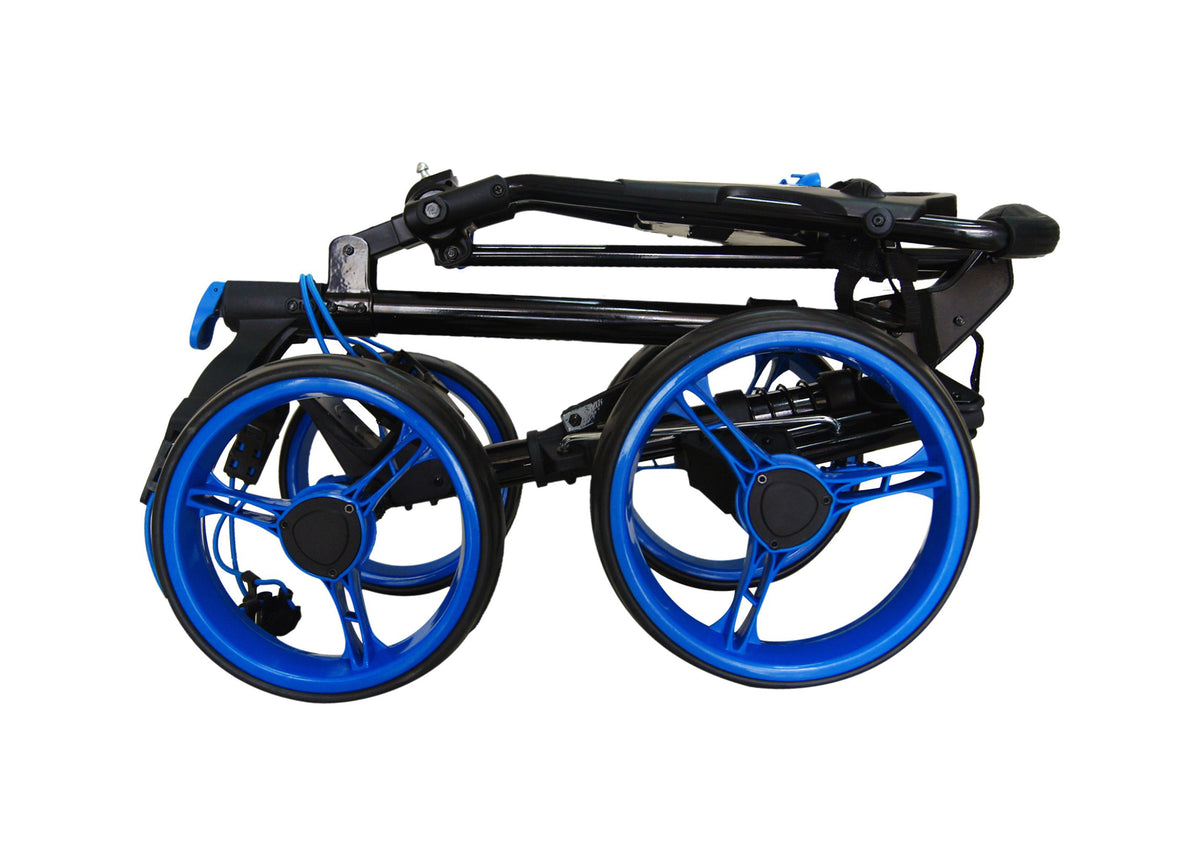 QWIK-FOLD 4 Wheel Folding Push Pull Golf Cart - Foot Brake - ONE Secon ...