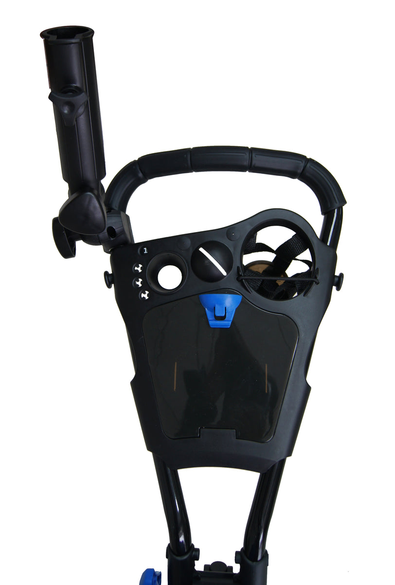 QWIK-FOLD 3 Wheel Push Pull Golf Cart - Foot Brake - ONE Second to Ope ...